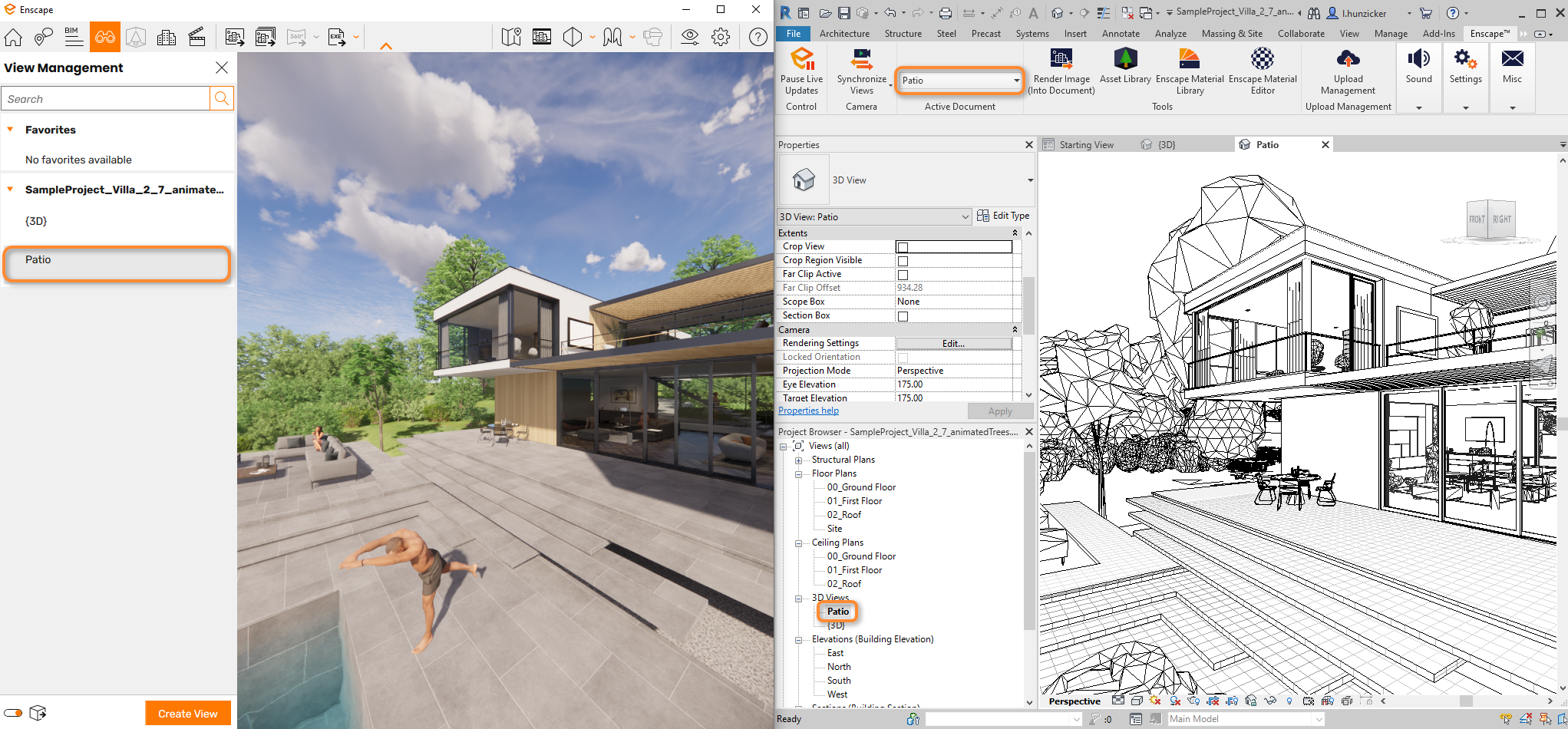 Create Select Update A View Enscape